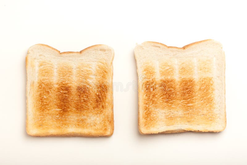 Two Toasted Slices of Bread Stock Photo - Image of home, tasty: 46872064