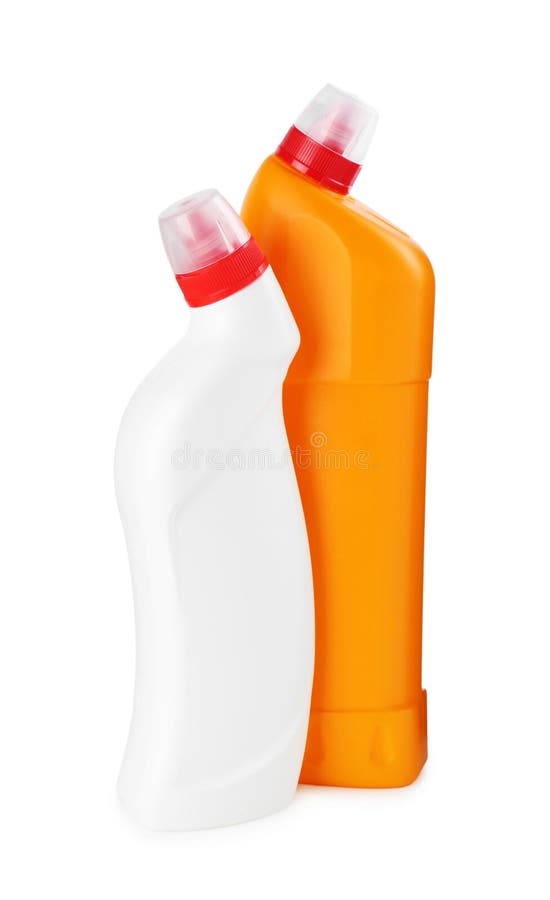 Two Toilet Cleaners Bottles Isolated White Stock Photos - Free ...