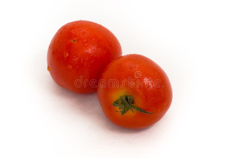Two tomatoes stock photo. Image of healthy, green, market - 21736134