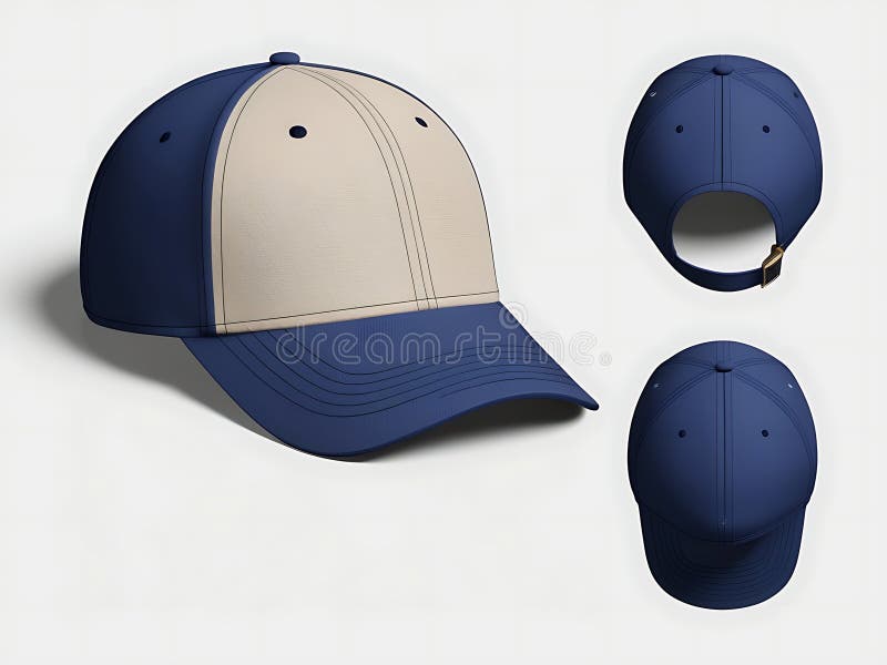 Baseball Cap Template Multiple Angles Stock Photos - Free & Royalty ...