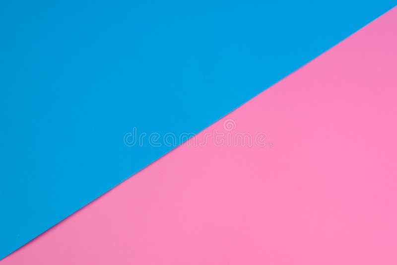 Two Tone Blue and Pink Color Paper. Empty Space for Background Design ...