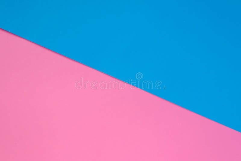 Two Tone Blue and Pink Colour Paper. Empty Space for Background Design ...
