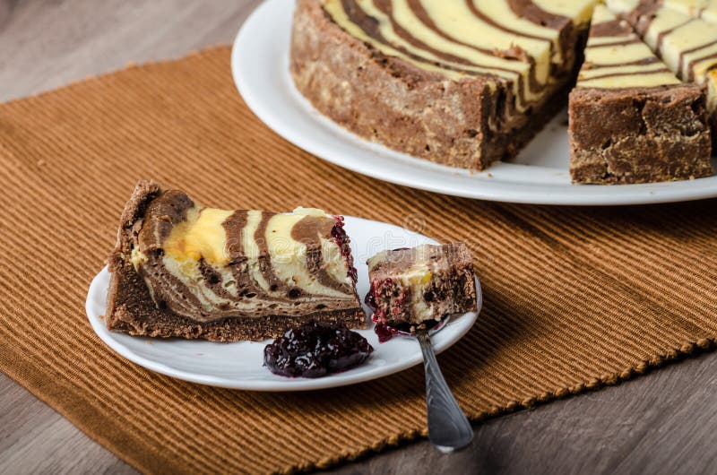 Two-tone cheesecake stock photo. Image of berry, crust - 47742798