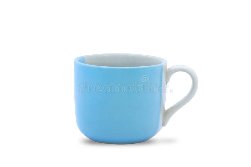 Two Tone Color Ceramic Mug Isolated on White Stock Photo - Image of ...