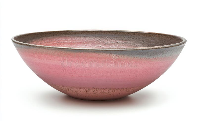 Two-tone Colored Pottery Bowl, Cookware, and Bottle in an Image. Stock ...