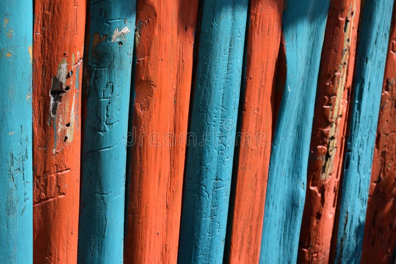 Two tone colors of fences stock image. Image of painted - 166271173