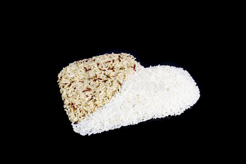 Two tone hearth rice stock photo. Image of fresh, asian - 32413268