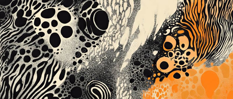 Two-tone Ink Patterns Combine Contrasting Colors and Varied Shapes in ...