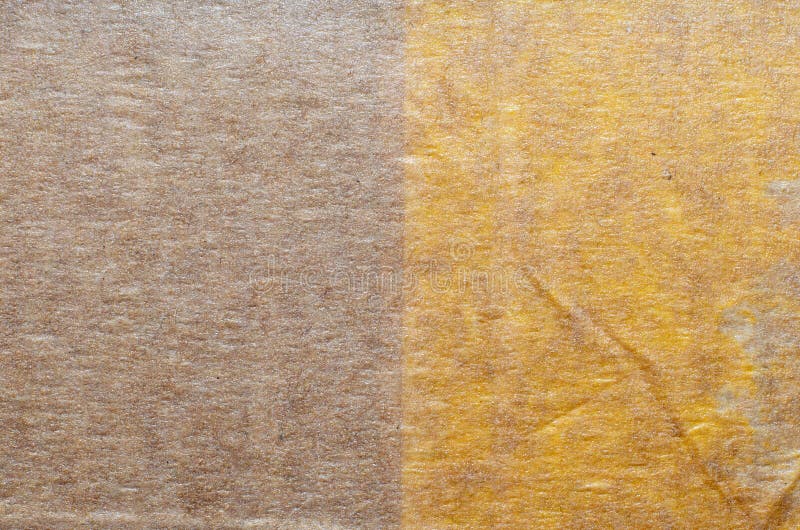 Two-tone Kraft Paper Texture with Vertical Division of Brown and Yellow ...