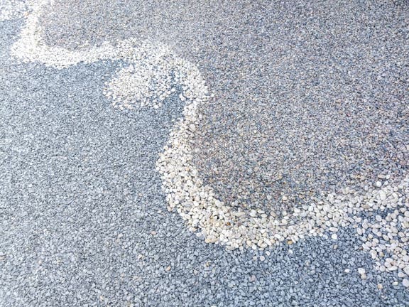 Two-tone Pebble Texture with Wavy Dividing Lines. Stock Image - Image ...