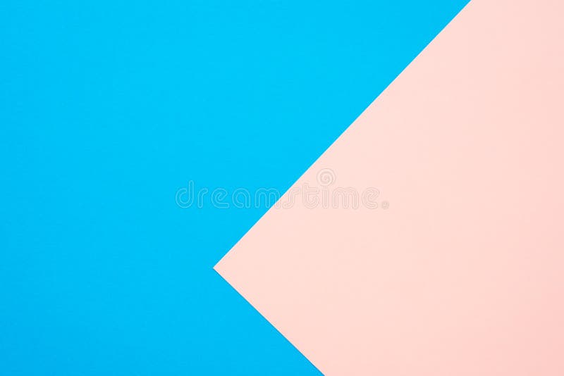 Two Tone Pink Blue Color Paper Background with Copy Space Stock Photo ...