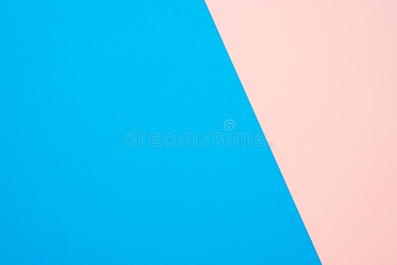 Two Tone Pink Blue Color Paper Background with Copy Space Stock Image ...