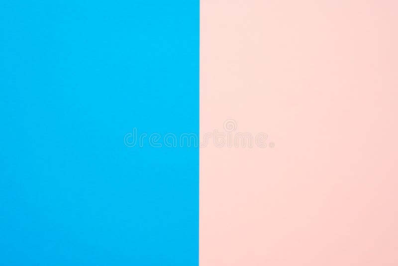Two Tone Pink Blue Color Paper Background with Copy Space Stock Image ...