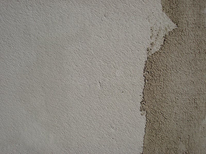 Two-tone Plaster on the Wall. Gray Wall Texture Background Stock Photo ...