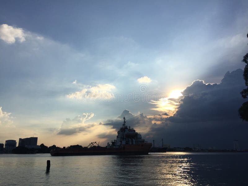 Two tone stock image. Image of dark, tone, ship, cloud - 151768715