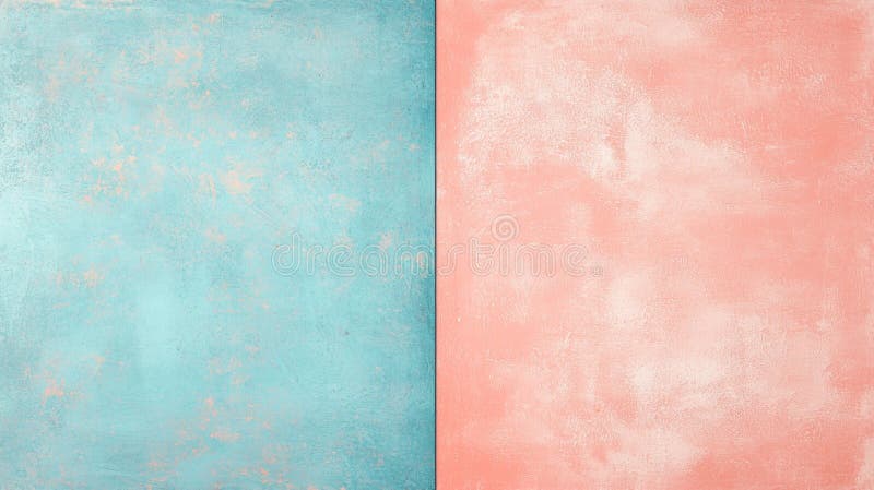 Two-tone Textured Background Featuring Light Blue and Pink Halves ...