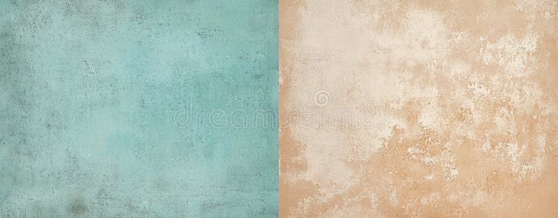 Two-tone Textured Background Featuring Light Brown and Turquoise Colors ...