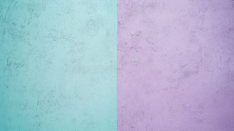 Two-tone Textured Wall Painted in Light Blue and Lavender, Creating a ...