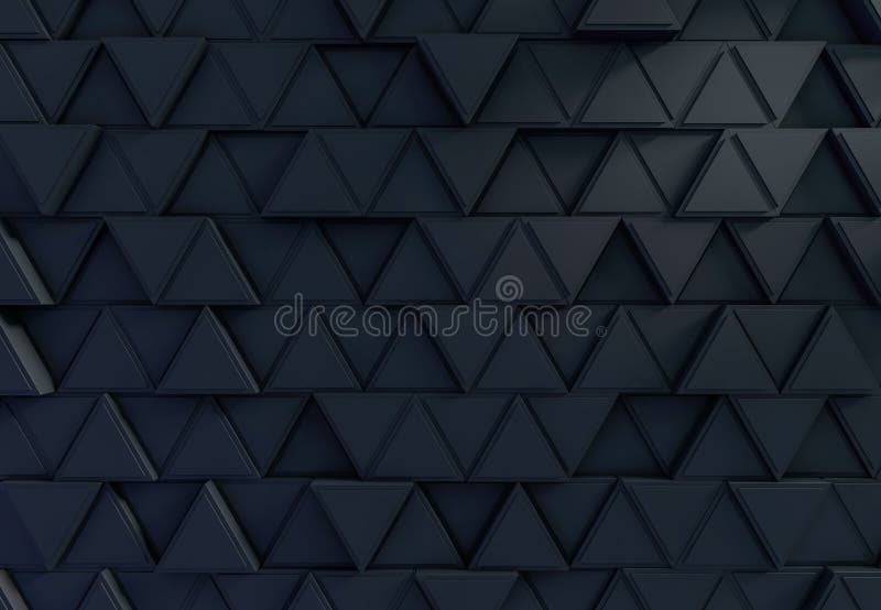 Two Tone Triangle Extruded Abstract Background. 3D Stock Illustration ...