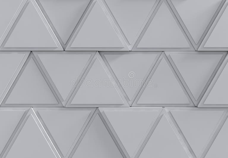 Two Tone Triangle Extruded Abstract Background. 3D Stock Illustration ...