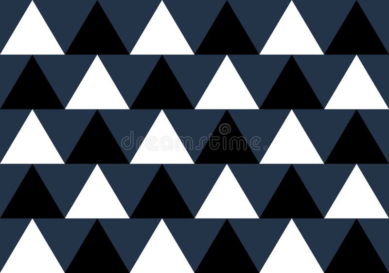 Two Tone Triangle Pattern (black and White) on the Gray Background ...