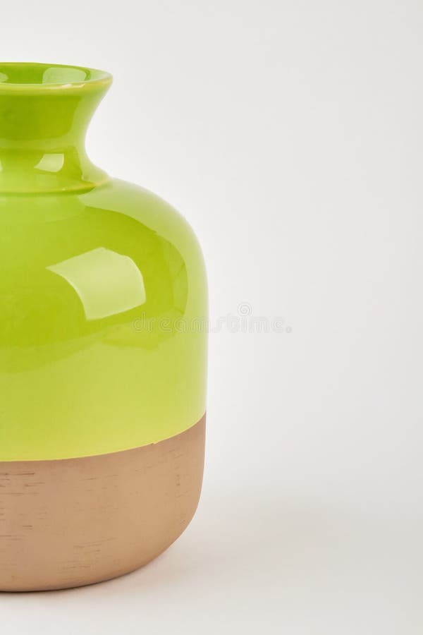 Two-tone Shiny Vase Isolated. Stock Photo - Image of background ...