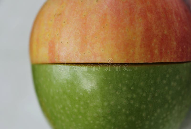 A two-tones apple stock image. Image of fruit, organic - 76134595