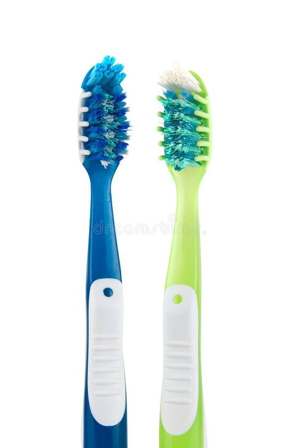 Two Toothbrushes stock image. Image of care, blue, fresh - 9254939