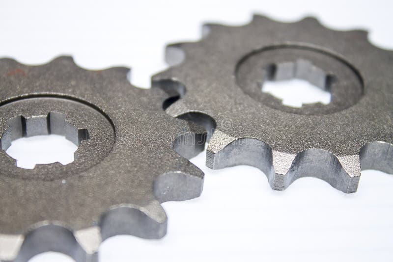 Two toothed metal gear stock image. Image of teeth, gear - 35882267