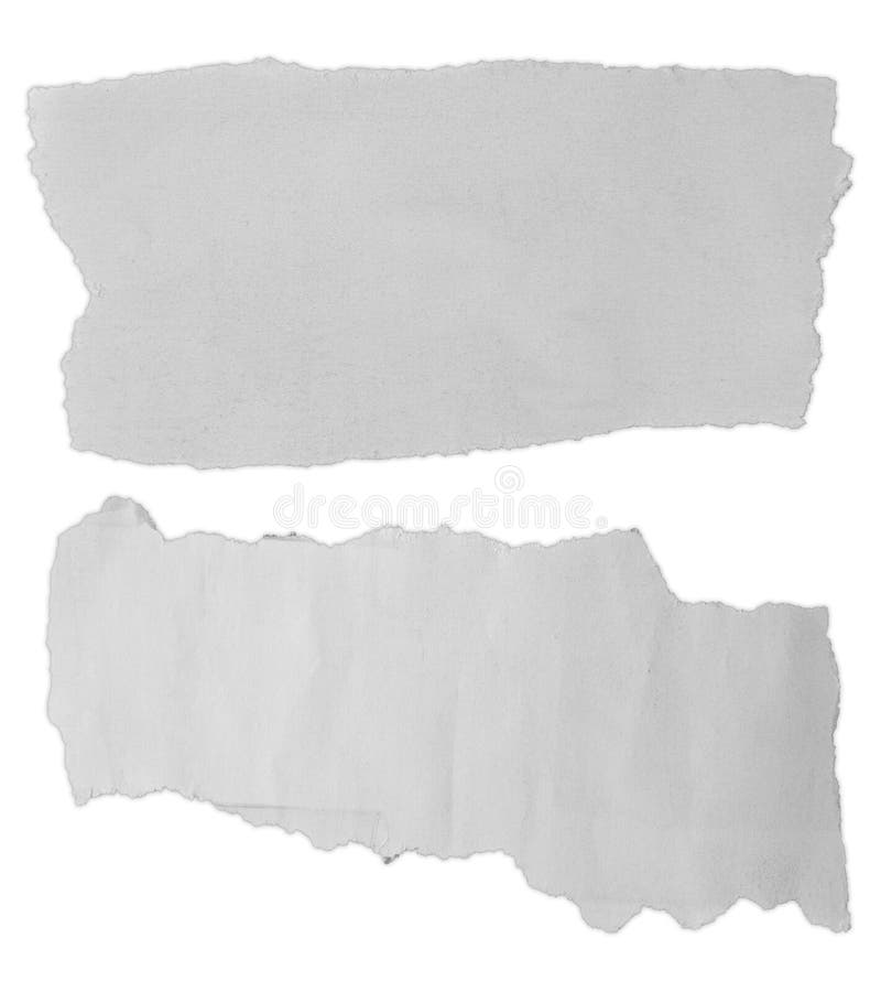 Two torn papers stock image. Image of newspaper, grey - 108407319