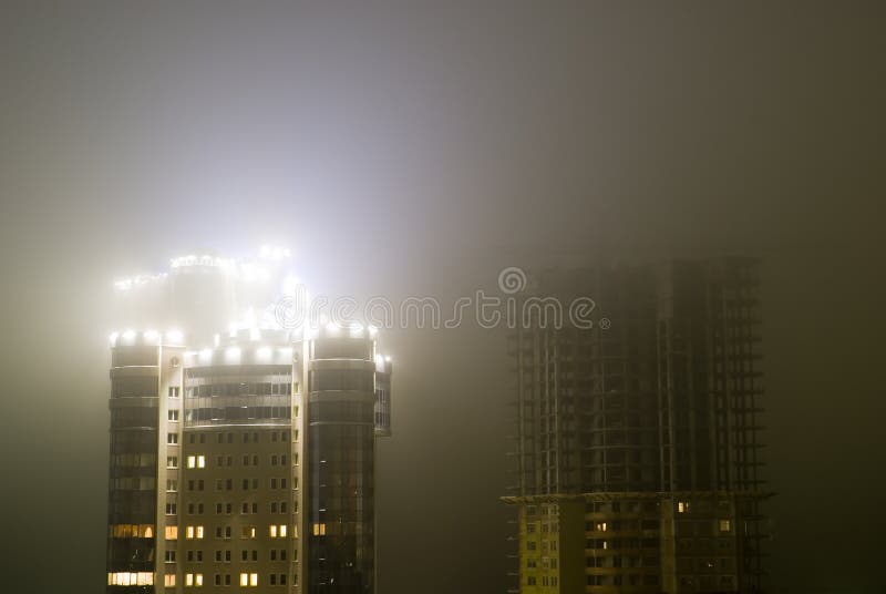 Two tower stock image. Image of business, black, concrete - 2923127