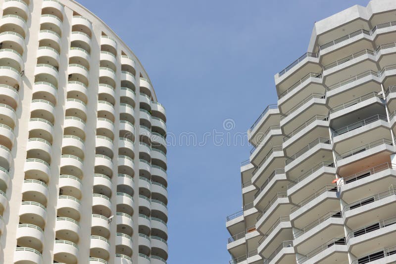 Two tower two concept stock image. Image of blue, shelter - 27805405