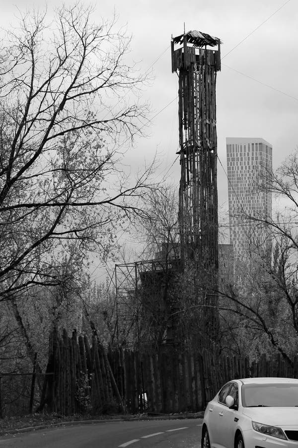 Two towers. Moscow. stock image. Image of hellraiser - 46431699