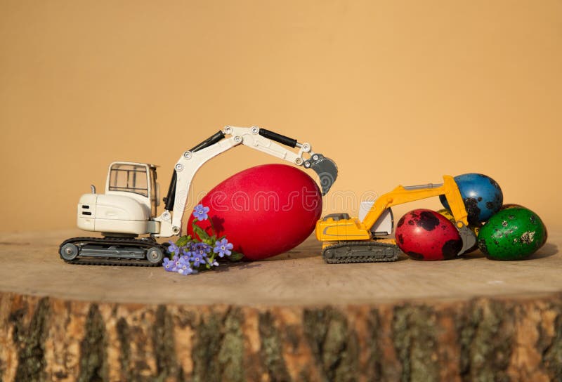 Easter Greeting Card for Business Construction Companies Stock Image ...