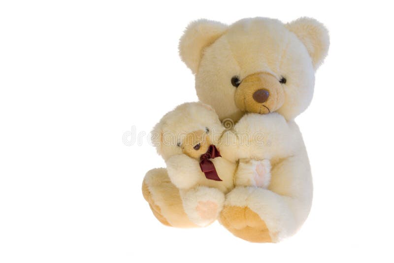 Two Toy Teddy Bears Together. Stock Image - Image of family, large ...