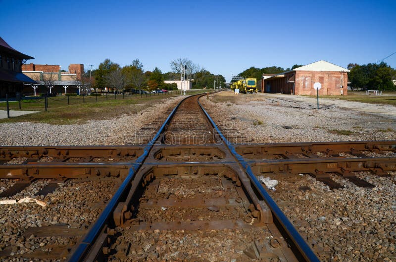 Converging Tracks stock photo. Image of change, train - 35845248