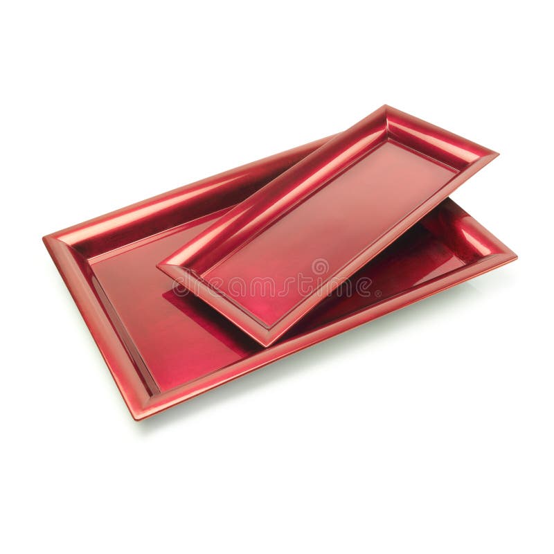 Two trays stock photo. Image of tray, dishware, clipping - 15985886