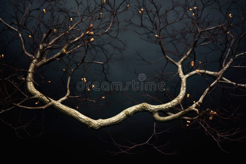 Two Tree Branches Intertwined Stock Image - Image of intertwined ...