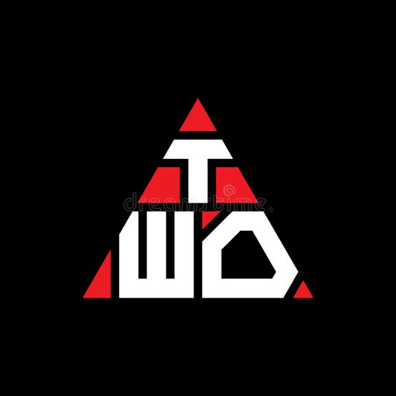 TWO Triangle Letter Logo Design with Triangle Shape. TWO Triangle Logo ...