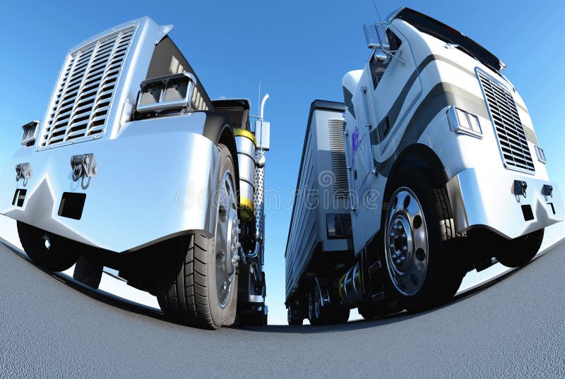Cropped Cargo Truck stock image. Image of headlight, truck - 1049931