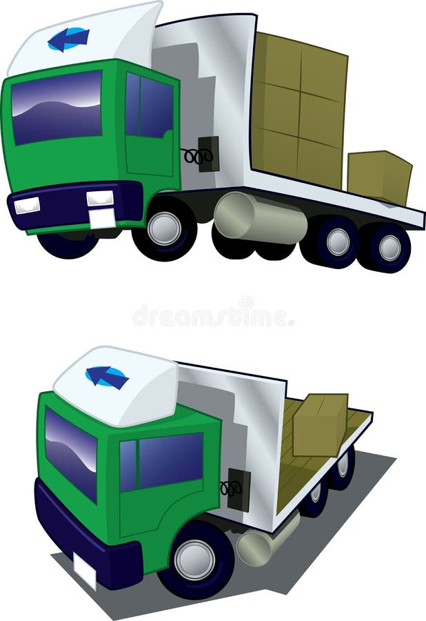 Two Trucks from Different Angles #2 Stock Vector - Illustration of ...