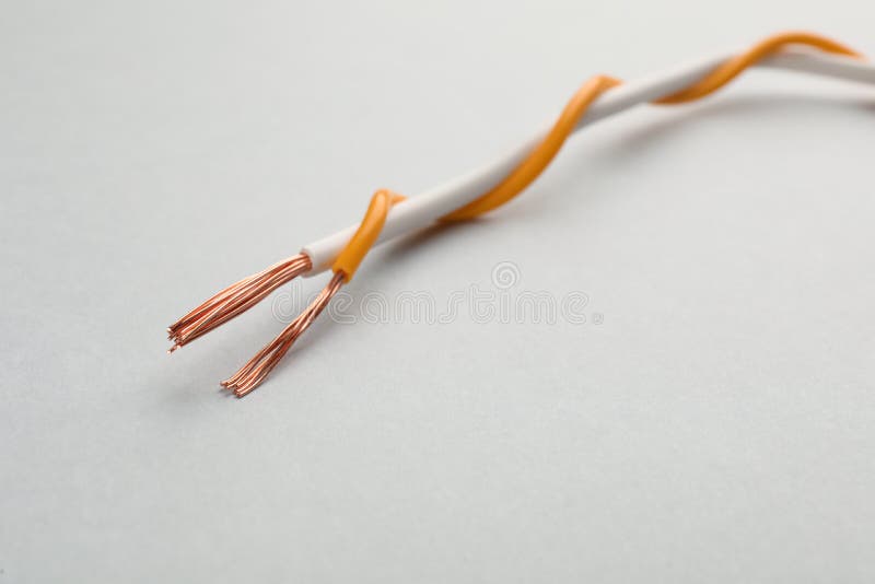 Twisted Electrical Wires Close Up Stock Photo - Image of isolation ...