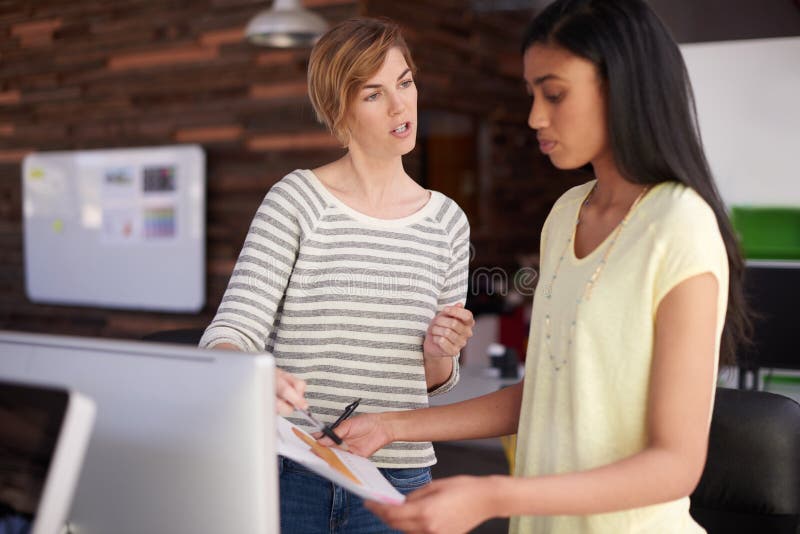 Two by Two Teamwork. Two Colleagues Bouncing Ideas Off Each Other ...