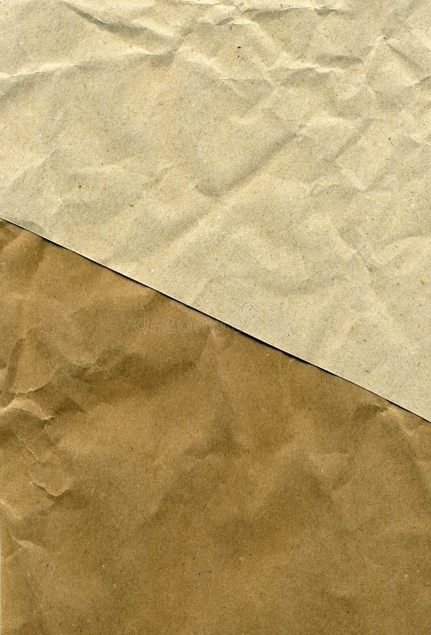 Two Types of Brown Paper As a Background Stock Image - Image of copy ...