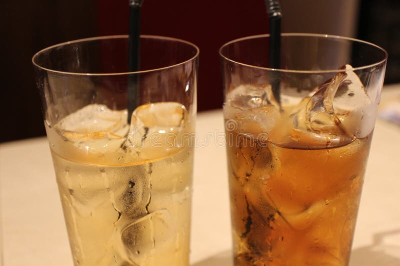 Two Types of Iced Ginger Ale Stock Photo - Image of iced, ginger: 346488592