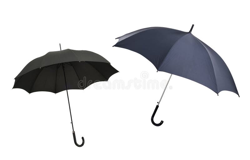 Two umbrellas stock image. Image of rain, seasonal, silhouette - 61443499