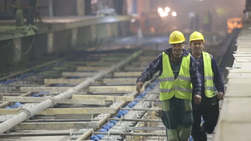 Underground Subway Tunnel Workers Stock Footage - Video of tunneling ...