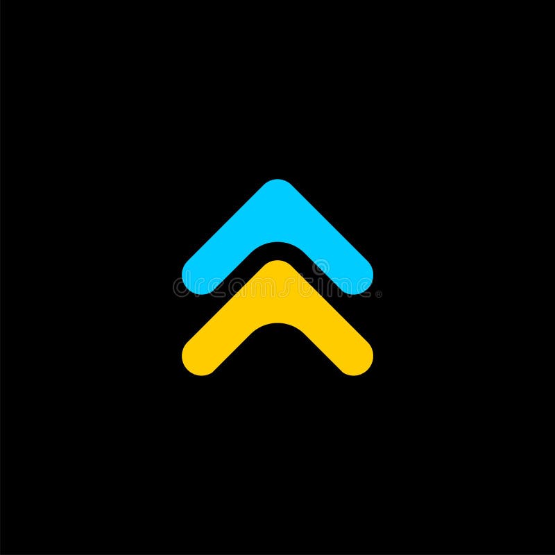Two Up Arrows Logo Template Illustration Design. Vector EPS 10 Stock ...