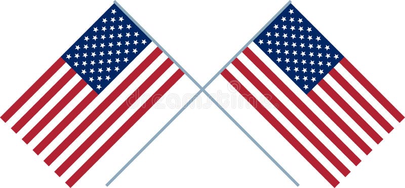 Two US Flag stock vector. Illustration of america, graphic - 126718452