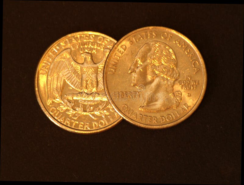Two US quarters stock photo. Image of money, quarters - 4288098